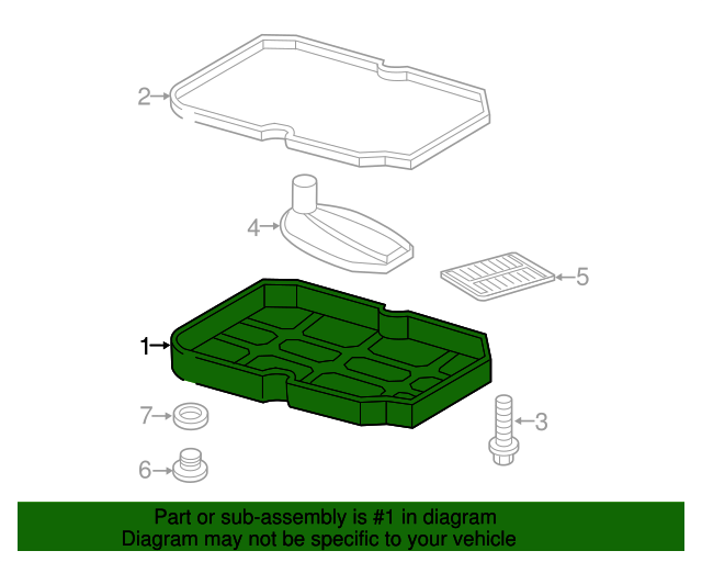 140-270-08-12 - Trans Pan 2010-2018 Mercedes-Benz | Mercedes-Benz USA Parts