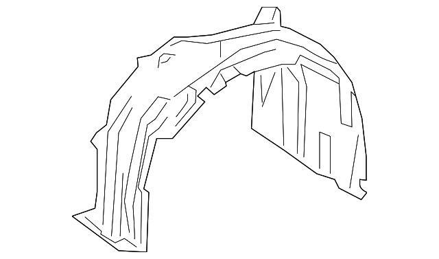 53808-06020 - Fender Liner For 2019-2025 Lexus | Lexus OE Parts