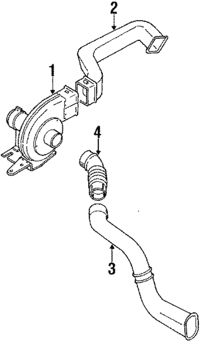 1985-1989 Isuzu Impulse Inlet Duct Tube 8941726790 | Isuzu Parts Center
