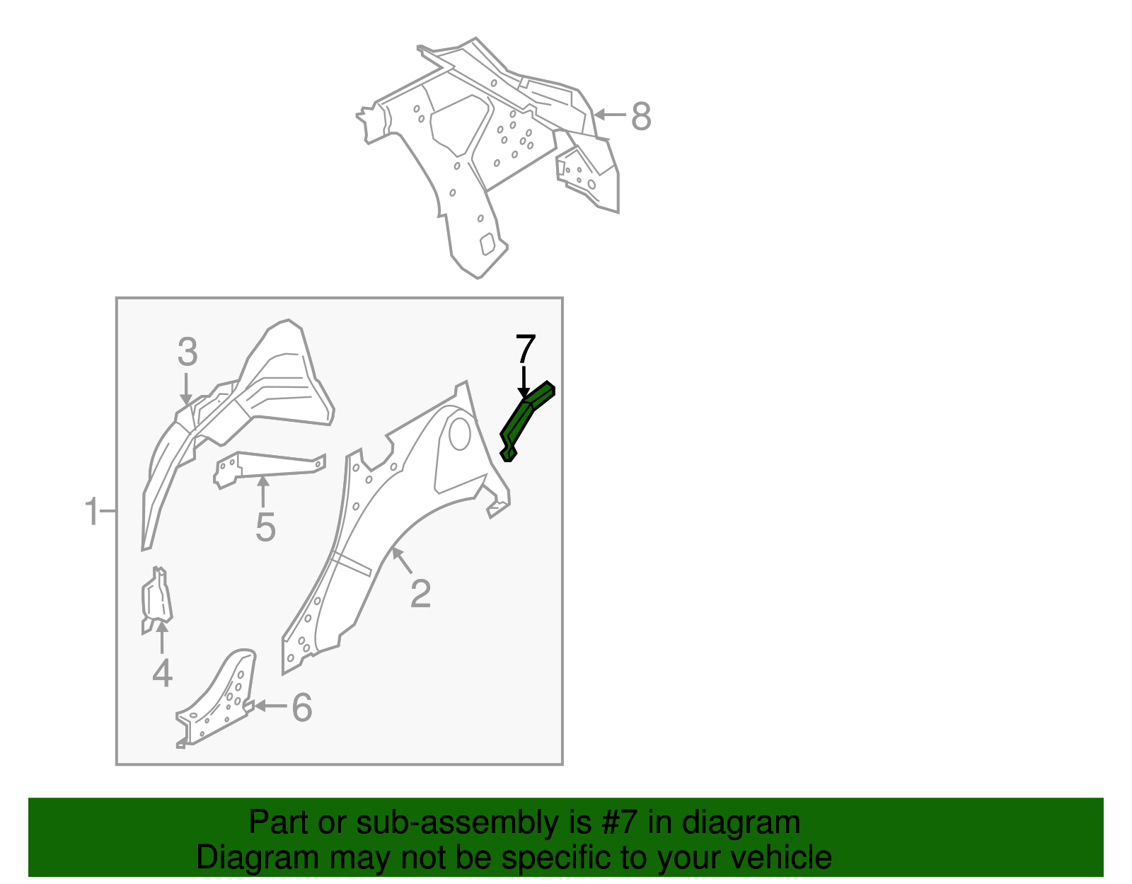 767D0-5AA0A - Tow Hook Bracket 2015-2024 Nissan Murano | Nissan Parts ...