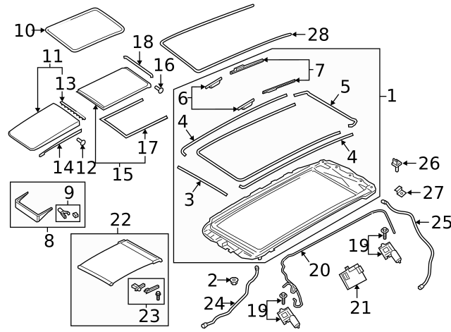 2017-2020 Audi Front Glass Mount Kit 4M0-898-057 | Audi USA Parts