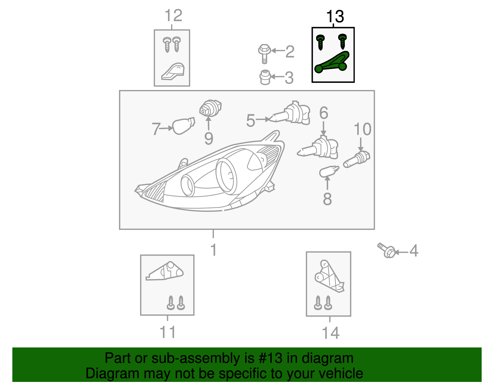 81194-AE010 - 2006-2010 Toyota Sienna - Repair Bracket | Sparks Parts