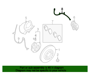 2007-2008 Hyundai Entourage 2007-2008 Hyundai Entourage - Brake Hose ...