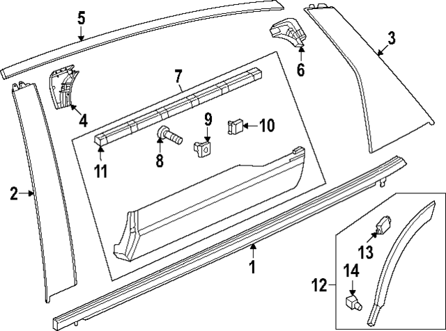 75333-3A0-A01 - Body Side Molding 2023-2024 Honda CR-V | Toronto Honda ...