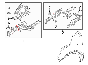 64587-S9000 - Lower Bracket 2020-2024 Kia Telluride | Kia.Parts Store