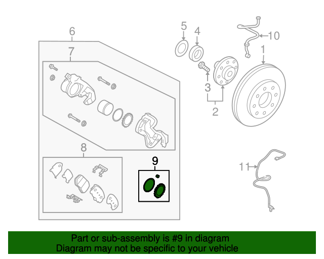 58102-2EA10 - Caliper Overhaul Kit - 2005-2011 Hyundai | World OEM ...