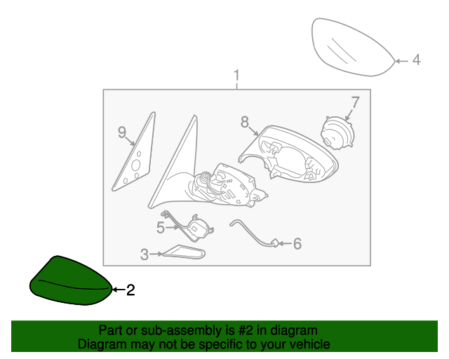 Genuine BMW 51-16-7-237-437 | Mirror Cover | FREE Shipping on Most ...
