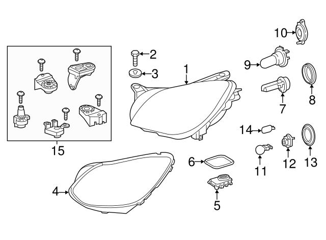 2017-2020 Mercedes-Benz Headlamp Assembly - Left 172-906-86-00 | MB OEM ...