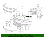 2007-2013 GM Passenger Side Front Bumper Impact Bar Outer Reinforcement ...