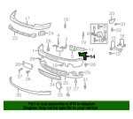 2007-2013 GMC Front Driver Side Bumper Impact Bar Outer Bracket ...