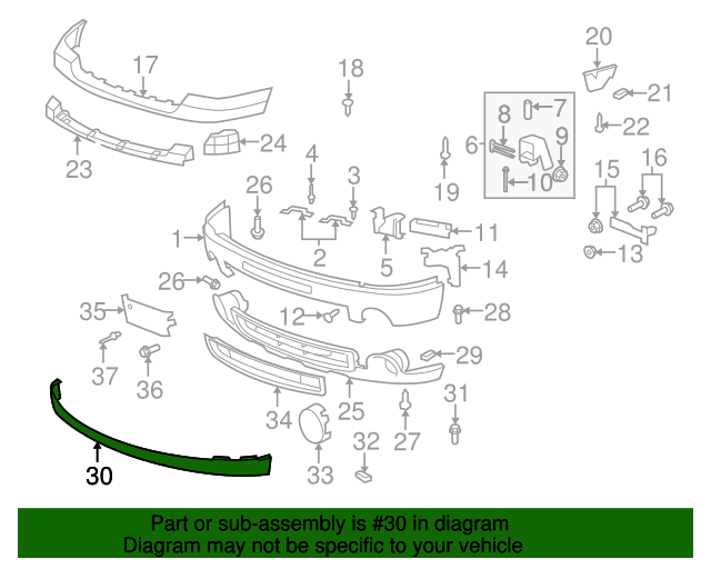 15917769 Extension - New OEM Part From GM Parts Direct | GM Parts Store
