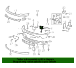 2007-2013 GM Front Driver Side Bumper Impact Bar Inner Bracket 22767056 ...