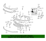 2007-2014 GM Front Bumper Reinforcement Stud Plate 15918817 GM ...