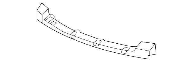 15902105 - Front Bumper Fascia Center Support Bracket 2007-2010 GMC ...