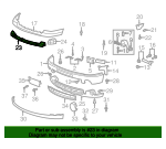 2007-2013 GMC Sierra 1500 Front Bumper Fascia Center Support Bracket ...