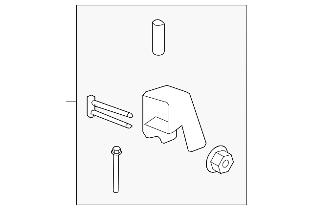 2007-2014 GM Front Bumper Impact Bar Bracket 15791866 GM ...