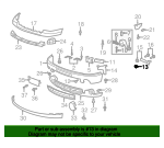 2001-2013 GM Front Bumper Impact Bar Nut 15996181 | TascaParts.com
