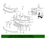 2007-2013 GM Front Driver Side Bumper Impact Bar Brace 22861858 GM ...