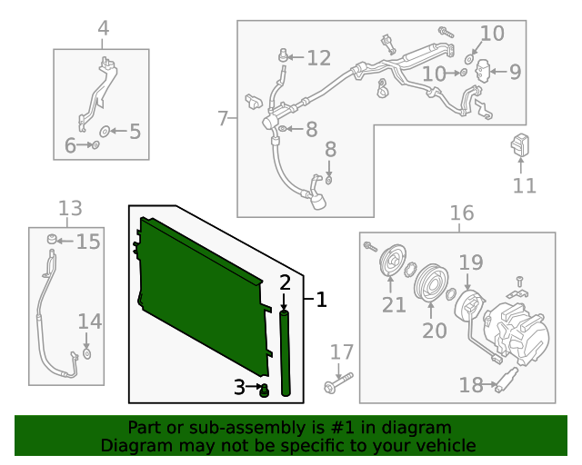 2020-2021 Hyundai Palisade Condenser 97606-S8500 | OEM Parts Online