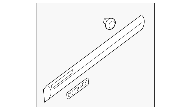 2010-2012 Subaru Outback Cladding Molding Passengers Front Door Lower ...