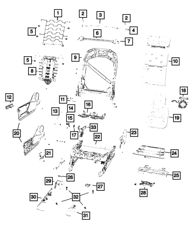 2019-2023 Ram 1500 Seat Cushion Ventilation Bag 68552530AA | Mopar Estores