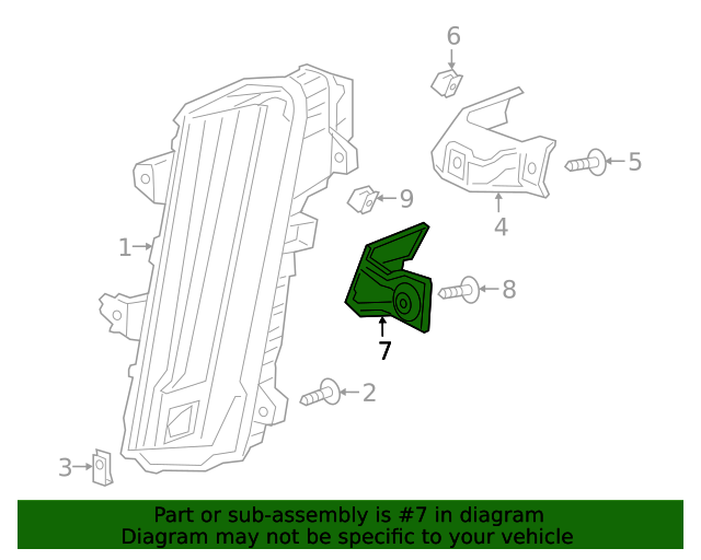 2020 Cadillac XT6 Lower Bracket - Driver's Side (LH) 84468995 ...