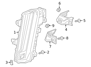 2020 Cadillac XT6 Lower Bracket 84550926 | GMPartsDirect.com