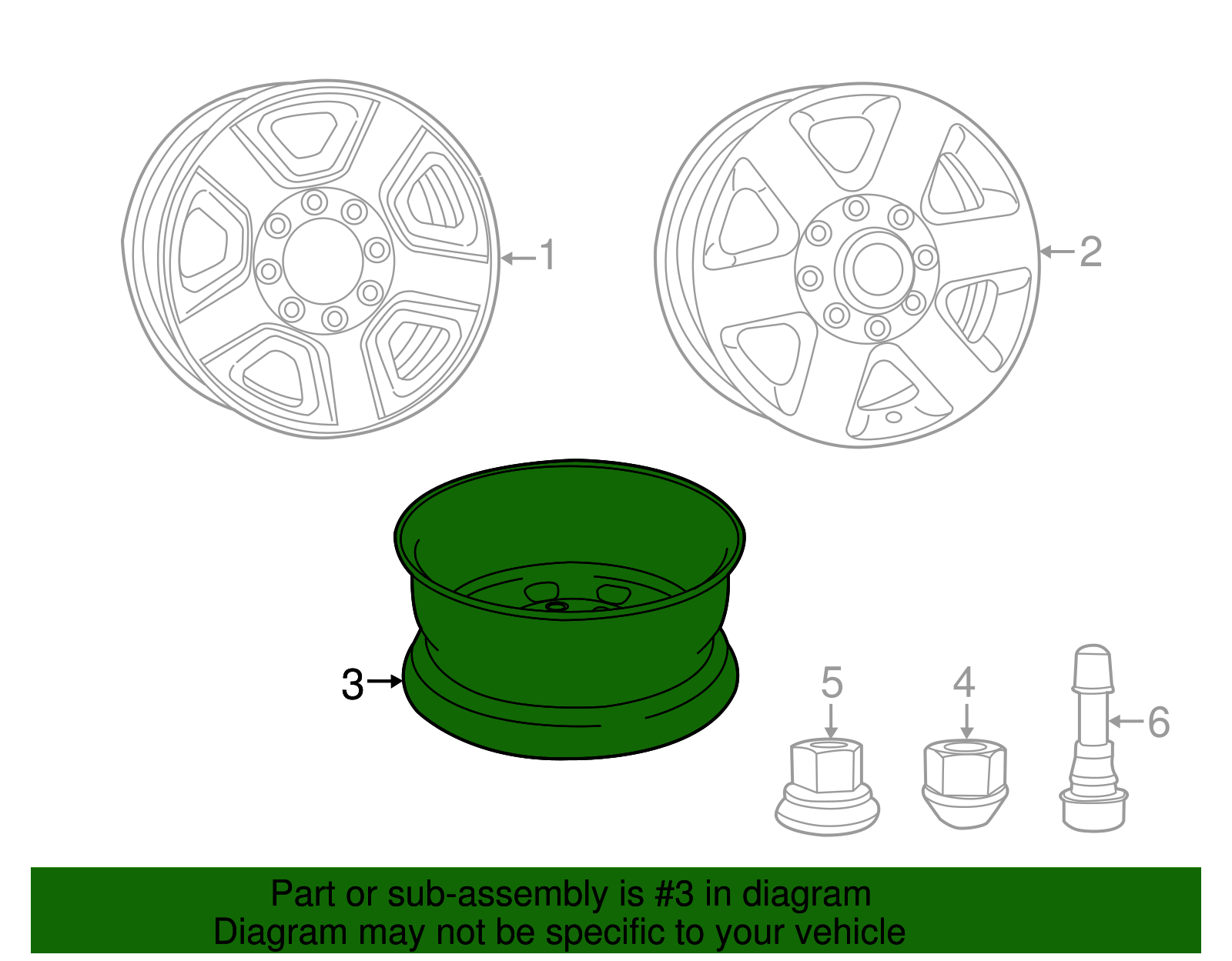 2013-2024 Ram Wheel 68090830AC | Mopar Parts Canada