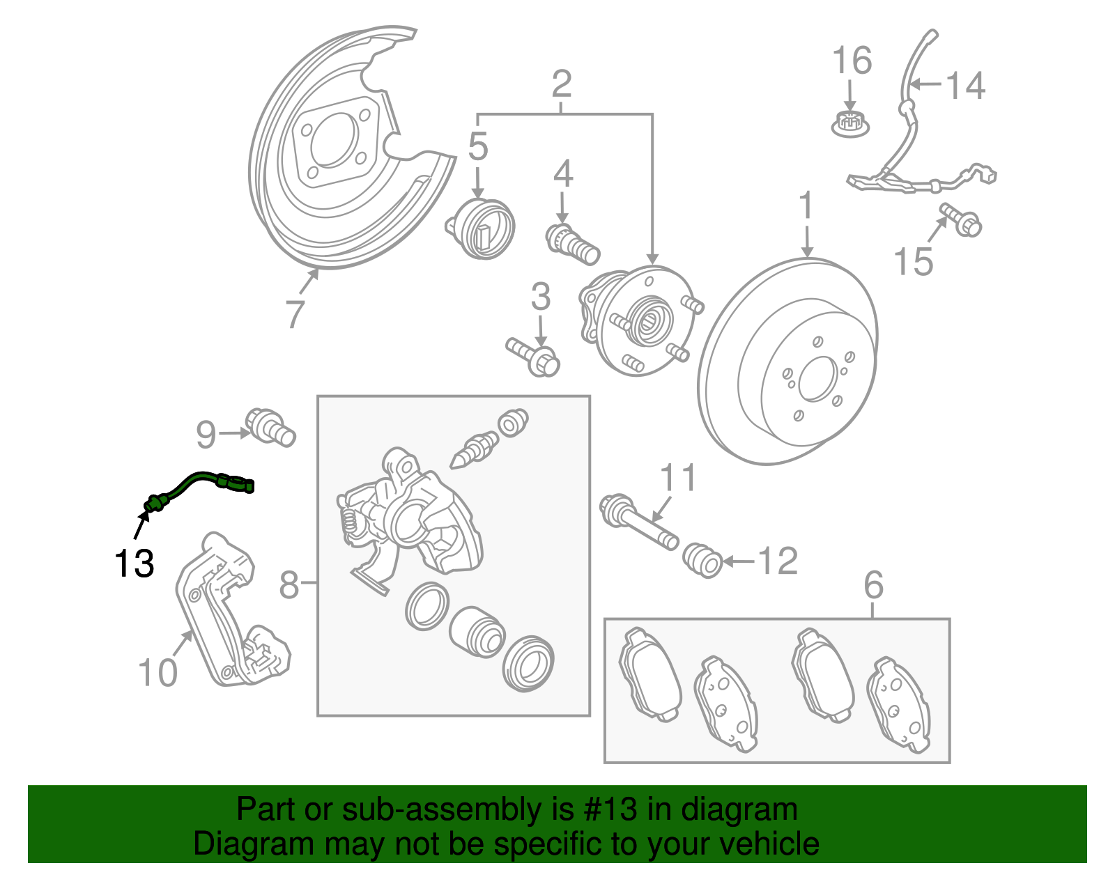 90947-02F87 - Brake Hose - 2010-2019 Toyota | Nucar Toyota Parts