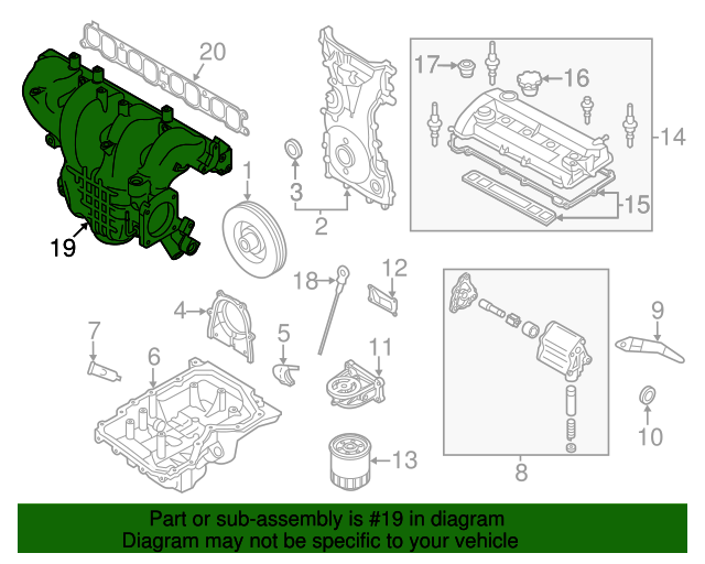 2006-2013 Mazda OEM NEW 2009-13 Mazda 3 6 CX7 Engine Intake Manifold ...
