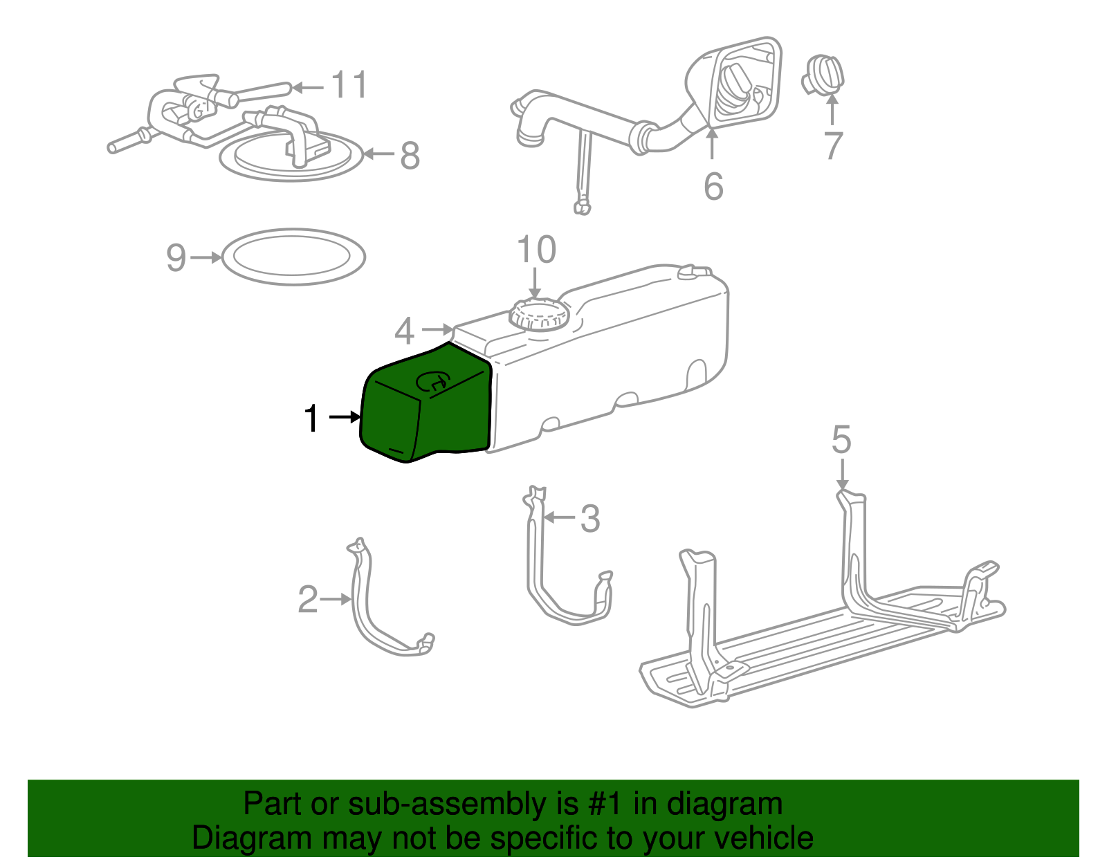 2004-2011 Ford Ranger | Fuel Tank | 4L5Z-9002-AA | Walls' Ford Parts