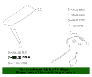167-817-65-00 - Hatch Emblem 2021-2023 Mercedes-Benz GLE 63 AMG® S ...