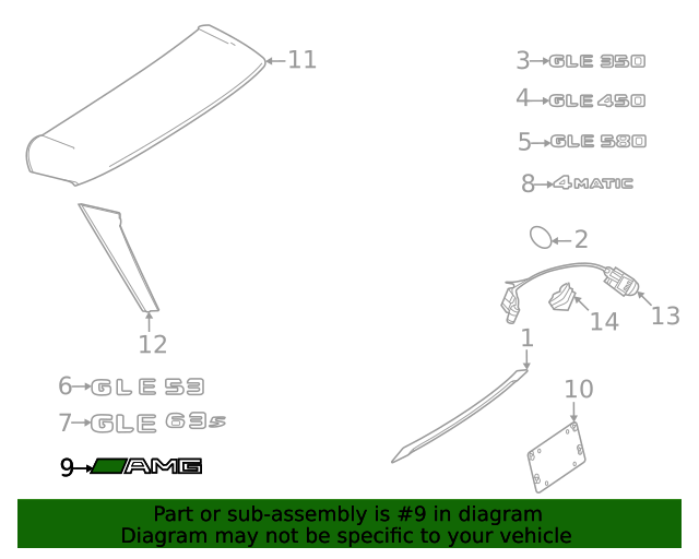 167-817-61-00 - Hatch Emblem 2021-2023 Mercedes-Benz | Mercedes-Benz ...