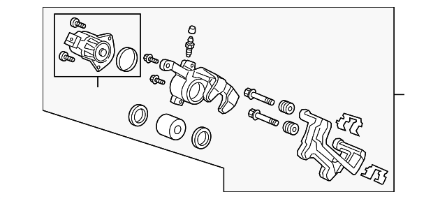 43018-TLA-A01 - Caliper Assembly 2017-2025 Honda CR-V | Honda Parts Online