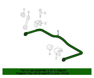 906-320-24-11 - Stabilizer Bar 2010-2018 Mercedes-Benz Sprinter 3500 ...