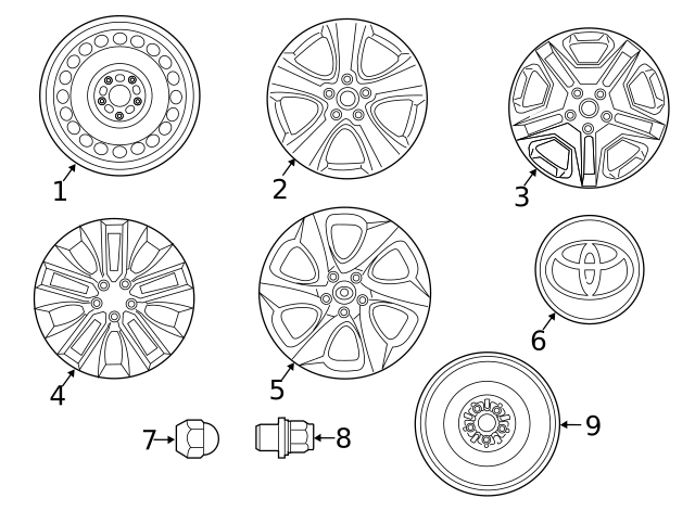 2019-2023 Toyota RAV4 Wheel Cover 42602-0R040 | Toyota Parts