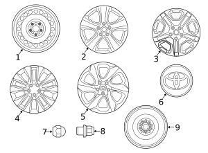 2019-2021 Toyota Spare Tire 4261B-42010 | OEM Parts Online