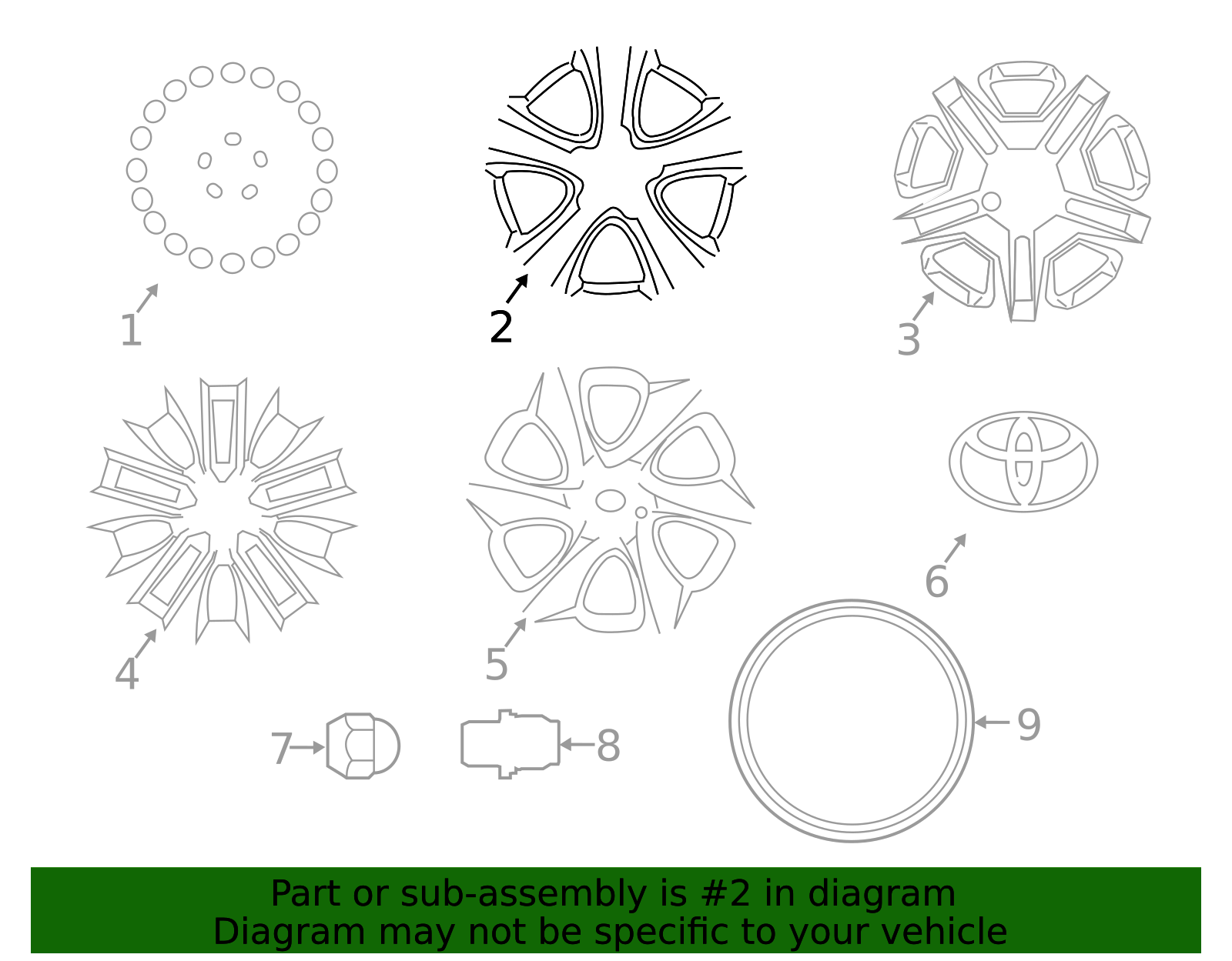 2022-2024 Toyota RAV4 Wheel Disc 42611-42A30 | OEM Parts Online