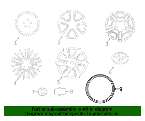 4261b42010 - Spare Tire 2019-2024 Toyota | AutoNation Parts