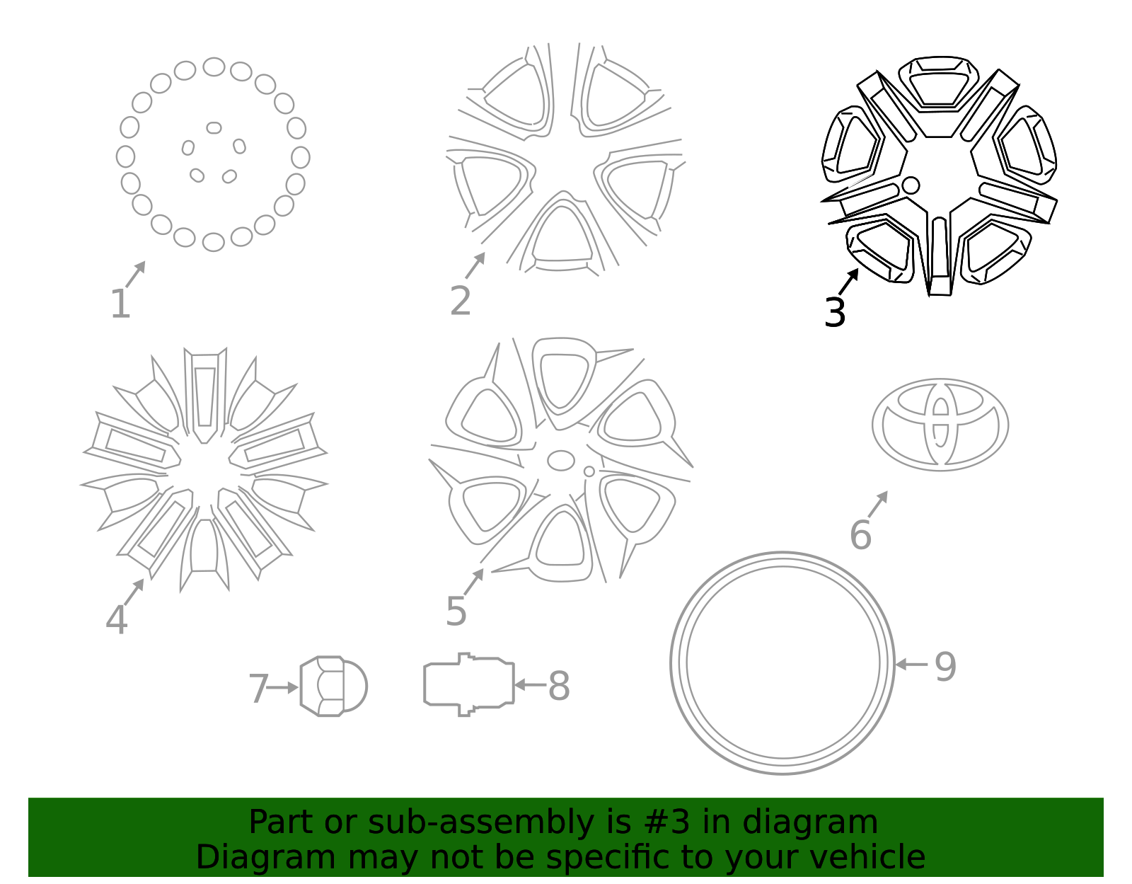 2020-2021 Toyota RAV4 Wheel, Alloy 42611-42790 | Retail Performance ...