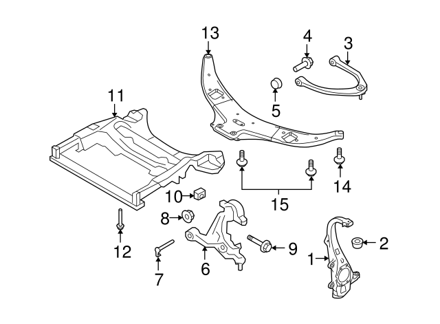 2010-2017 Infiniti Lower Control Arm 54501-1CA1A | OEM Parts Online
