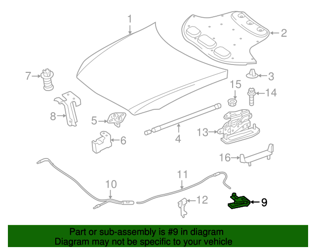 2010-2023 Mercedes-Benz Handle 204-880-09-00 | MB OEM Parts