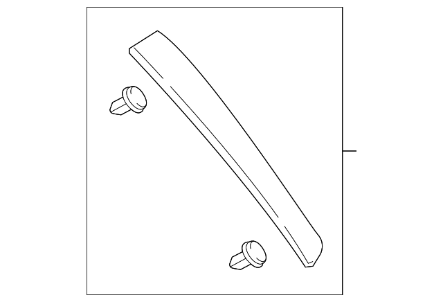 2017-2023 GMC Acadia Black Body Passenger Side Upper Rear Applique ...