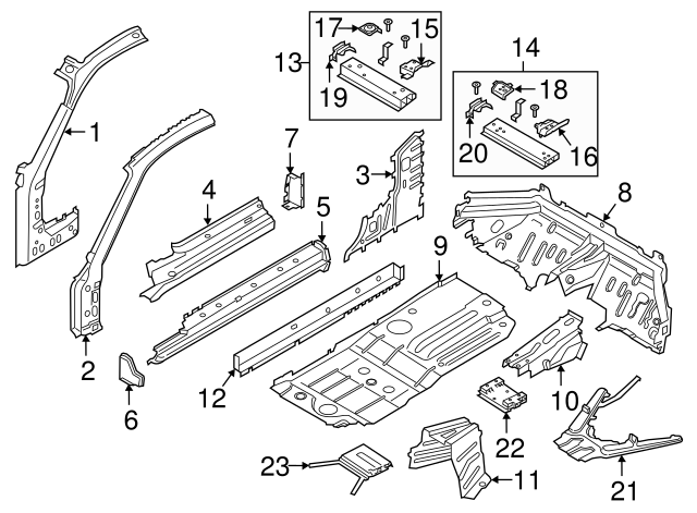 2014-2019 Porsche 911 Hinge Pillar Reinforced 991-503-966-04-GRV | OEM ...