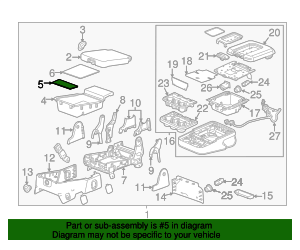 2014-2020 GM Front Seat Storage Compartment Insert 22876393 ...