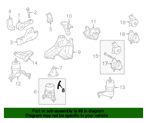 17308-0P150 - Vacuum Hose 2014-2016 Toyota Highlander | Group 1 Auto Parts