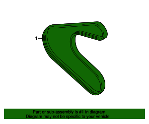 1340A146 - Serpentine Belt 2014-2020 Mitsubishi | Mitsubishi Direct Parts