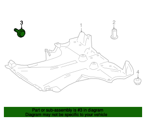 0059906912 - Under Cover Screw 2008-2016 Smart Fortwo | Mercedes-Benz ...