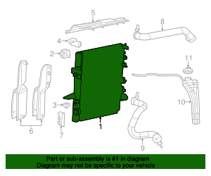 2007-2018 Jeep Radiator 68143886AA | Mopar Parts Canada