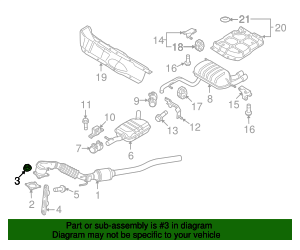 N-102-861-08 - Converter & Pipe Lock Nut 2008-2018 Audi | Audi OEM Parts